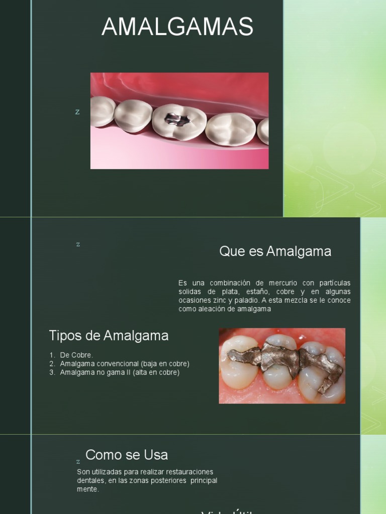 AMALGAMAS | PDF | Cobre | Compuesto Dental