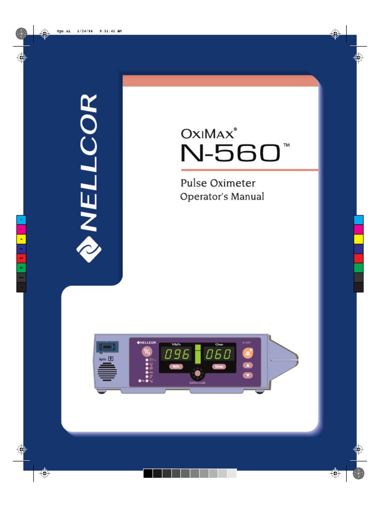 Nellcor - N-560 Operator's Manual | PDF | Clinical Medicine