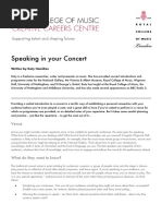 How to Write a Concert Report | PDF | Choir | Emotions