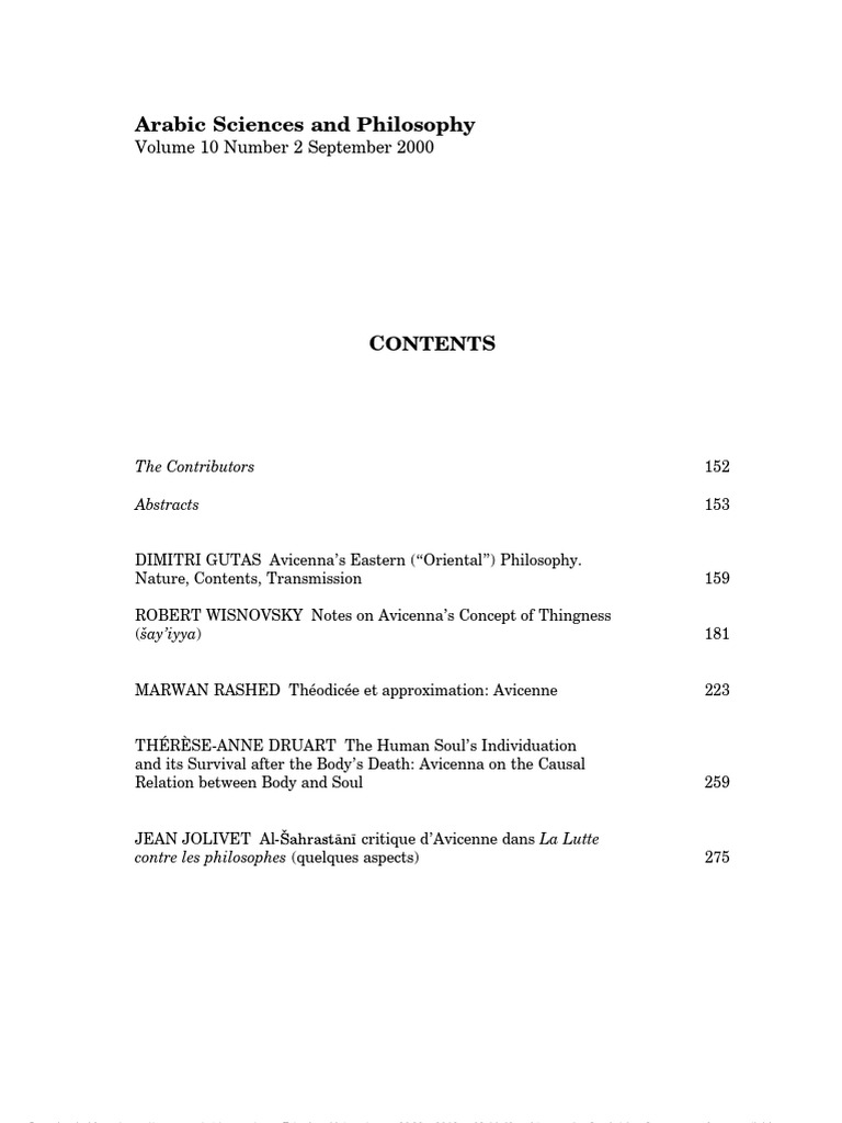 ASP 2000 Vol.10 Issue.2 | PDF | Soul | Islamic Philosophy