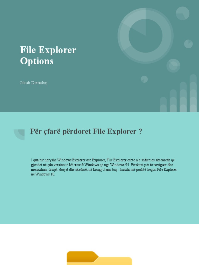 FIle Explorer Options | PDF