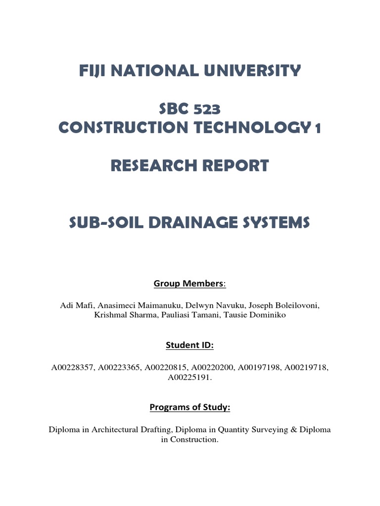 C. Tech Final | PDF | Drainage | Environment