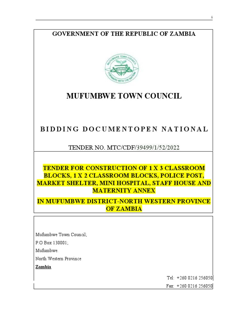 Bidding Document-Cdf Projects 3RD and 4TH Quarter-2022 | PDF ...