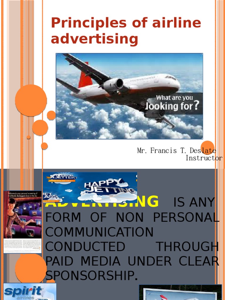 Principles of Airline Advertising | PDF | Advertising | Mass Media