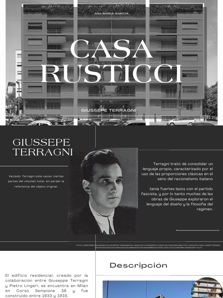 Casa Rustici de Giuseppe Terragni | PDF | Diseño arquitectonico ...
