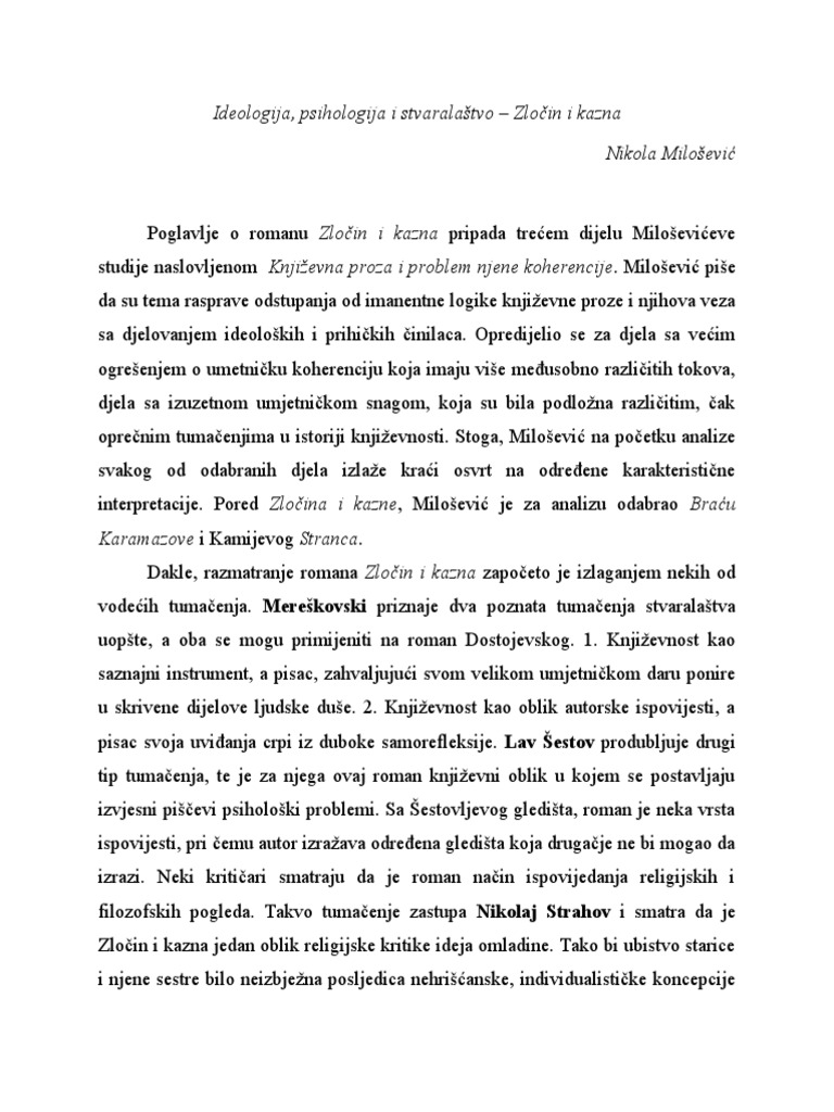 Zlocin I Kazna | PDF