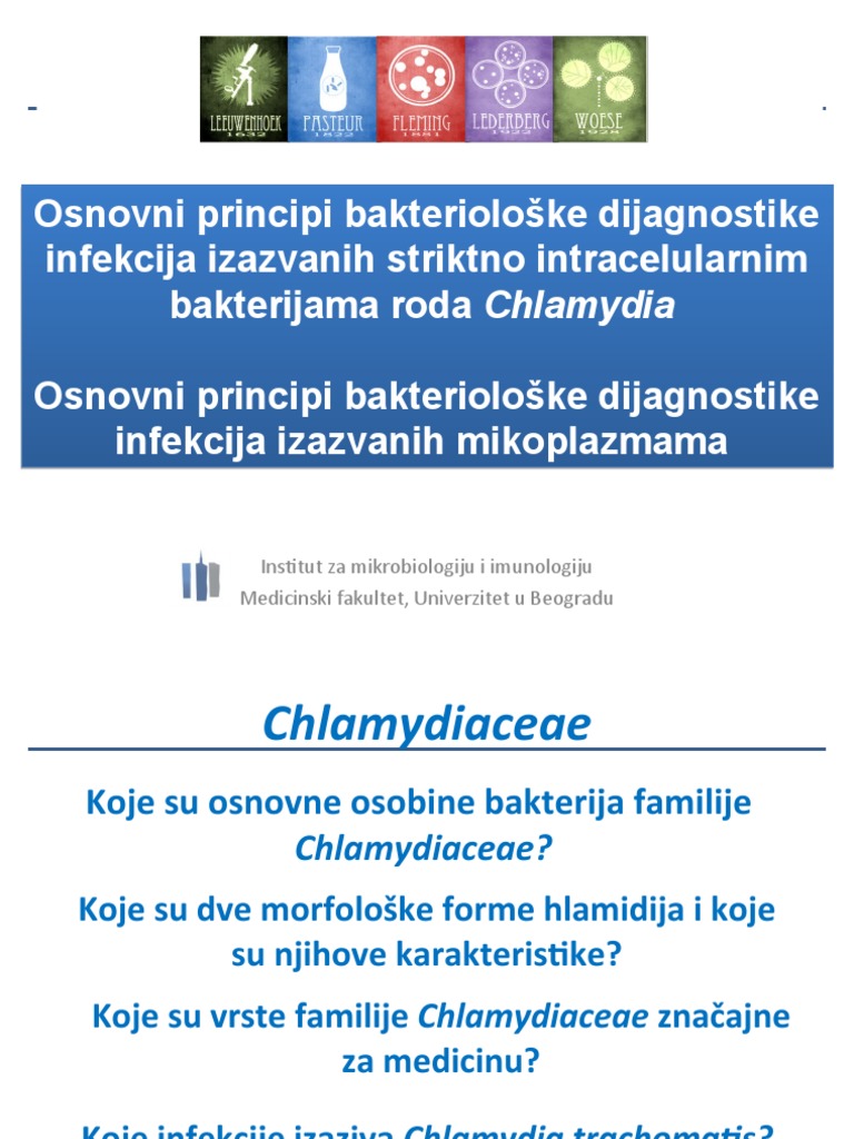 Vezba 9 - Bakterioloska DG Hlamidije Mikoplazme | PDF