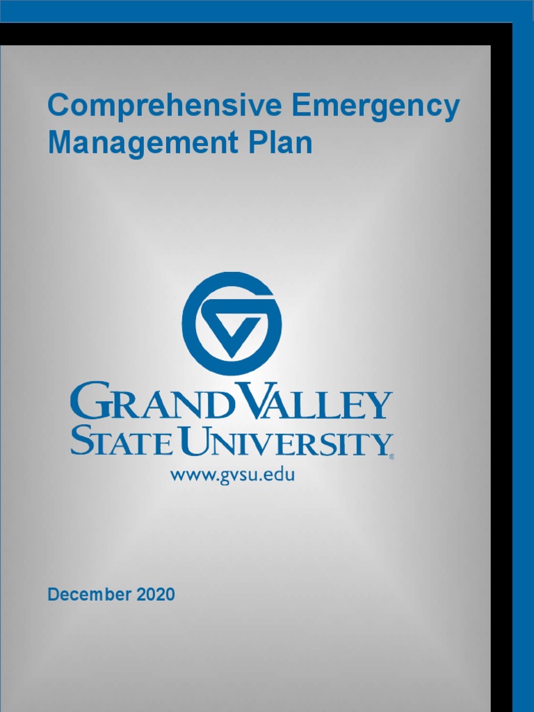 GVSU Comprehensive Emergency Management Plan | PDF | Emergency ...