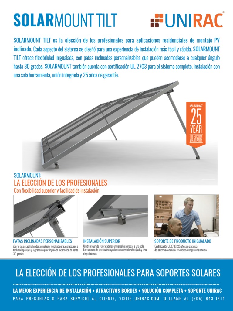 Ficha Tecnica Unirac | PDF | Tornillo