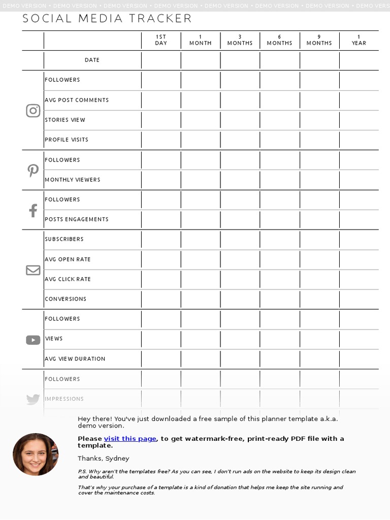Social Media Tracker-A4 | PDF | Media Sharing | Software