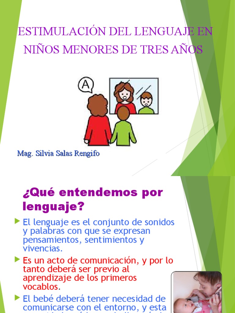 Estimulación del Lenguaje en Niños Menores de 3 Años | PDF | Palabra ...
