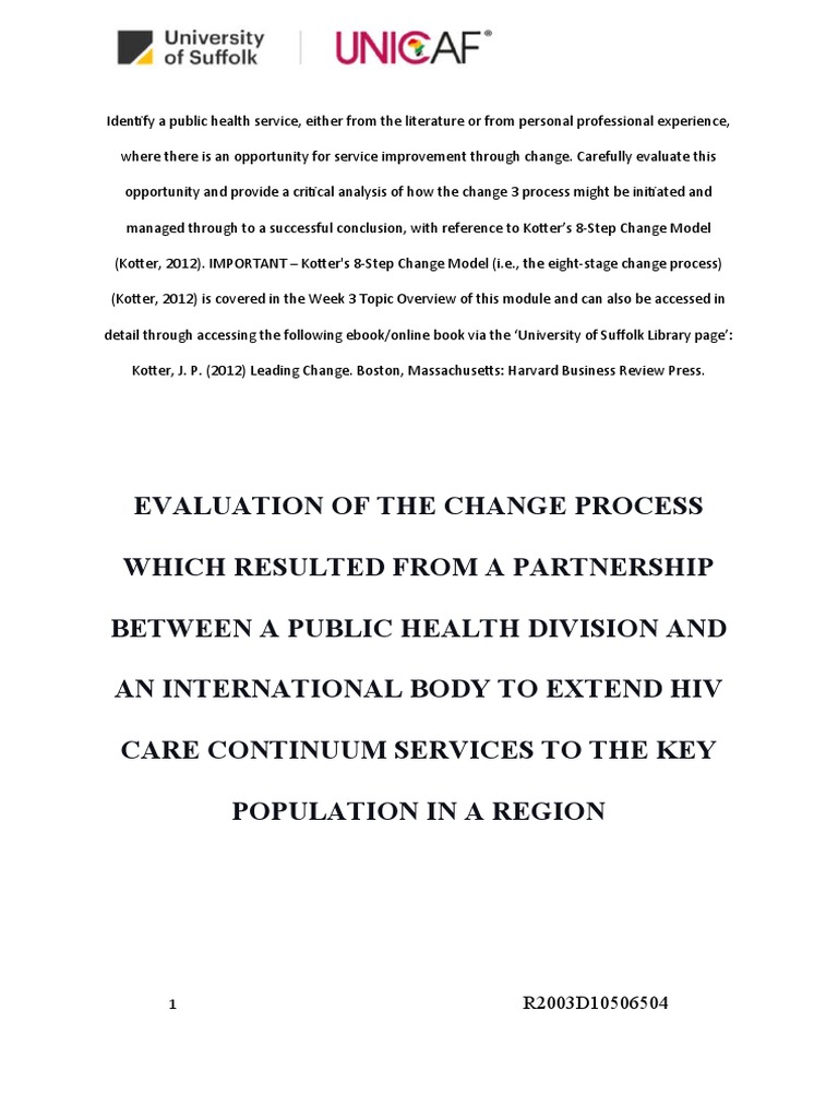 Evaluation of Change Process | PDF | Hiv/Aids | Public Health