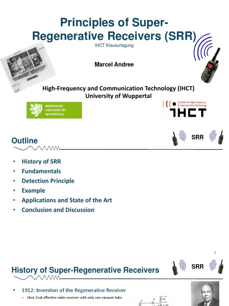 Super-Regenerative Receivers Guide | PDF | Electronic Oscillator ...