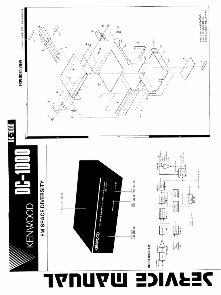 Kenwood DC 1000 HU Service Manual 1 | PDF