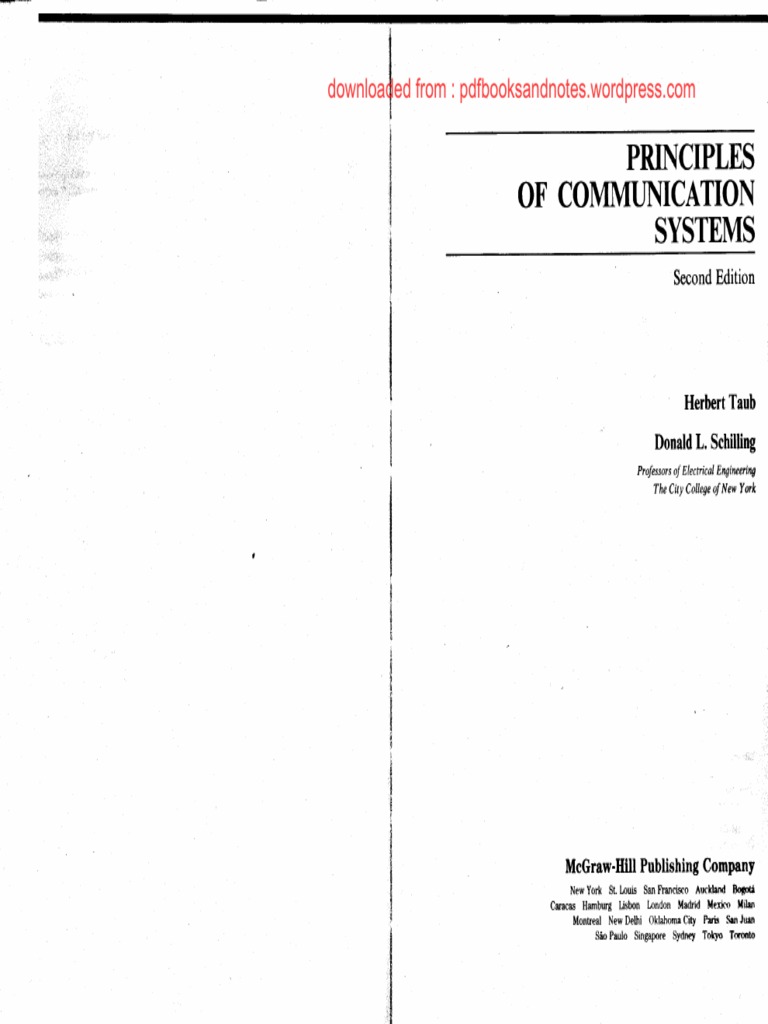 Principles of Communication Systems PDF | PDF | Computers