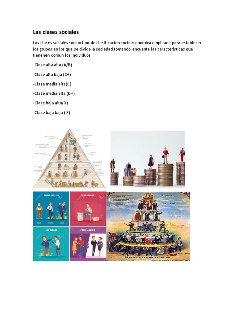Las Clases Sociales | PDF | Crecimiento personal y profesional ...