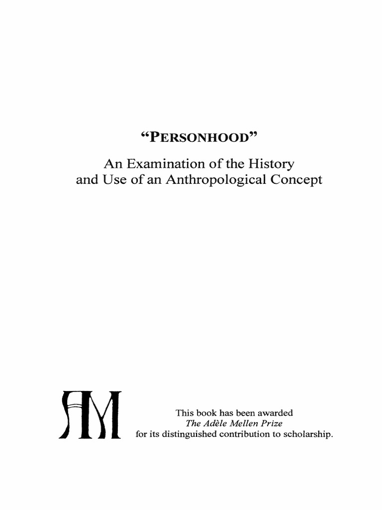 Laura P Appell-Warren - "Personhood" - An Examination of The History ...
