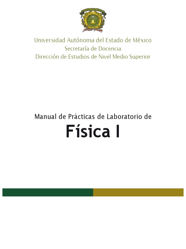 Manual de Prácticas de Labaratorio Física I | Descargar gratis PDF | Vector Euclidiano | Fuerza