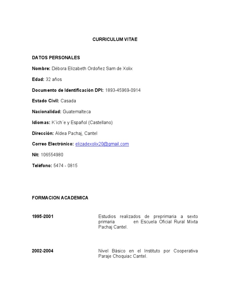 Curriculum Vitae 2023 | PDF