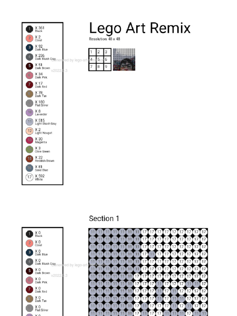 Lego Art Remix Instructions | PDF