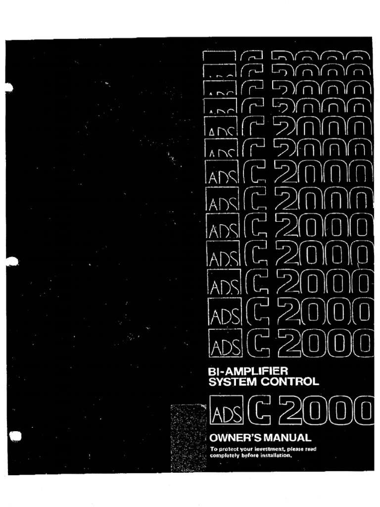 ADS C-2000 Owners Manual | PDF