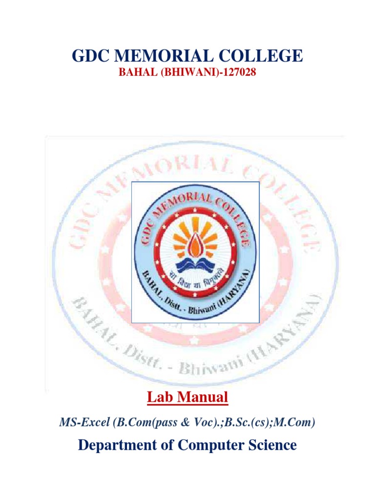 MS Excel | PDF | Microsoft Excel | Spreadsheet