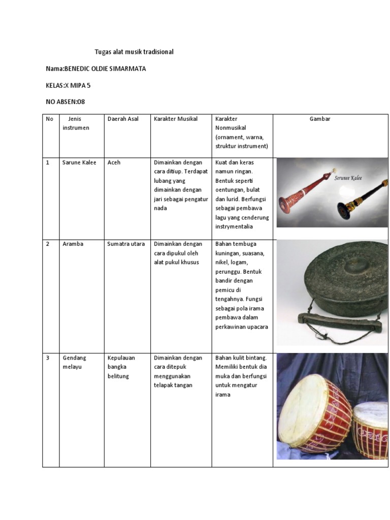 Tugas Alat Musik | PDF