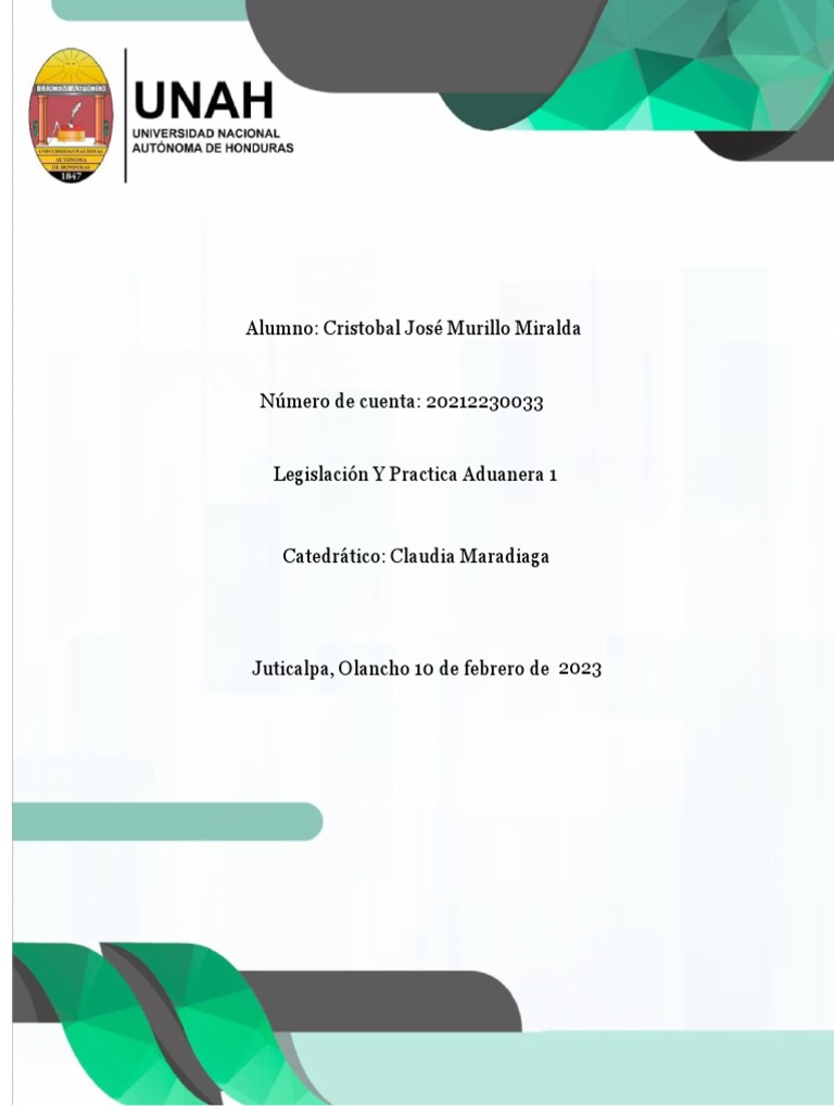 Mapa de Aduanas Honduras Cristobal Murillo | PDF