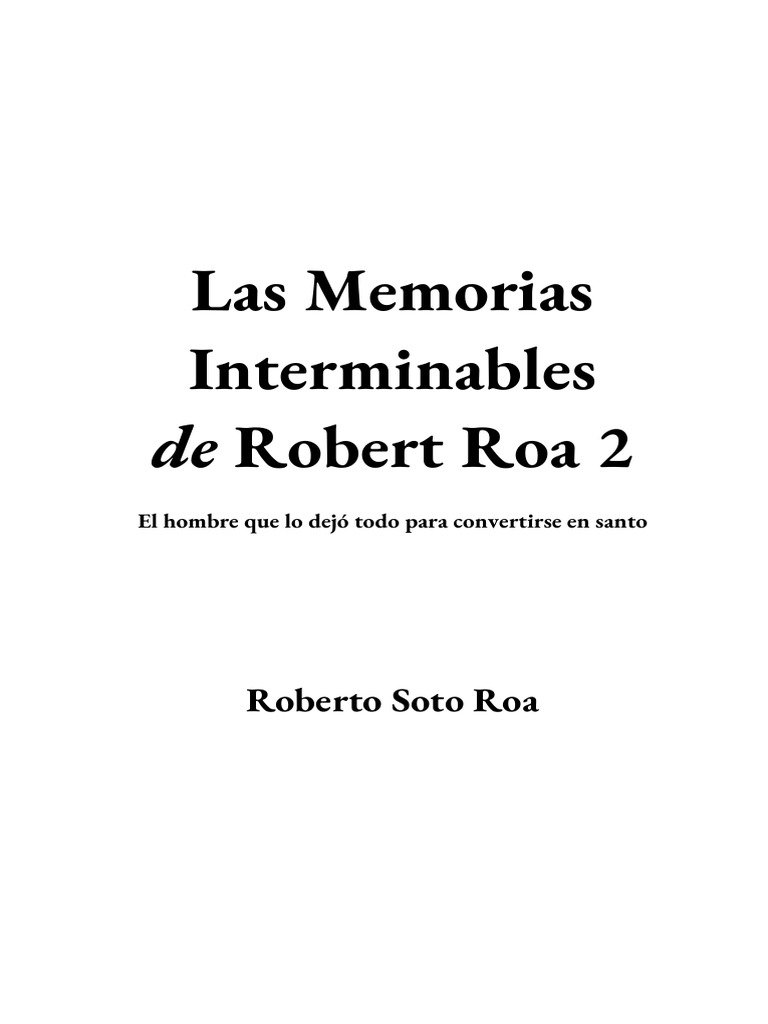 Las Memorias Interminables de Robert Roa 2 | Descargar gratis PDF ...