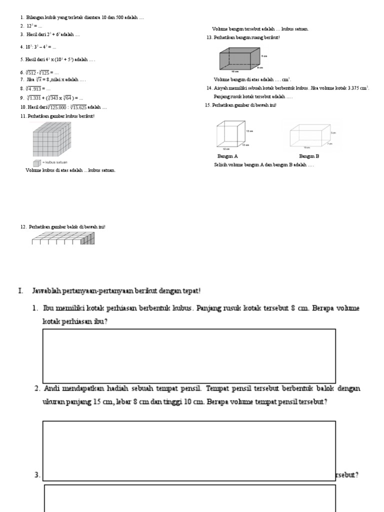 Latihan CT Math 1 Grade 5 | PDF | Metode & Bahan Ajar | Seni