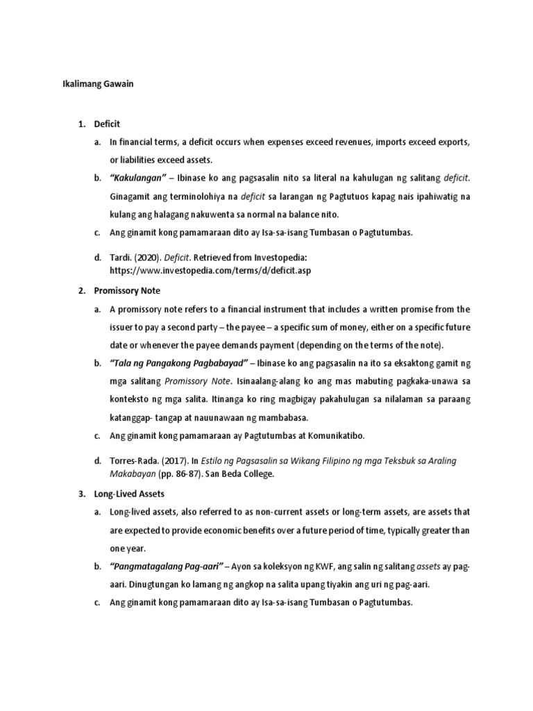 Filipino - PAGSASALIN | PDF