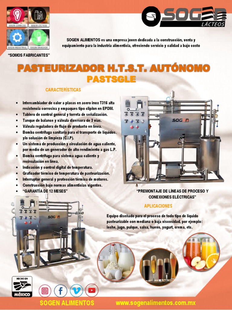 Pasteurizador Autonomo | PDF | Agua | Líquidos