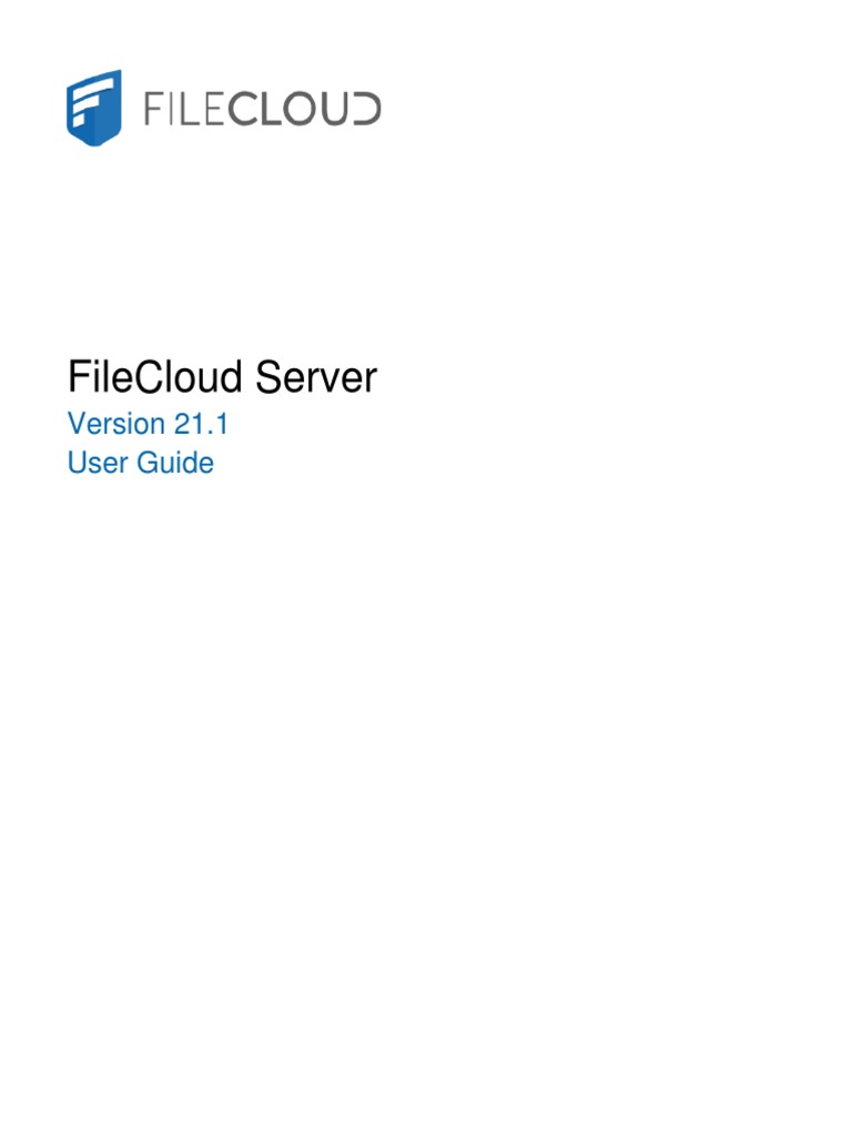 Filecloud 21 1 User Guide Pdf Computer File Login