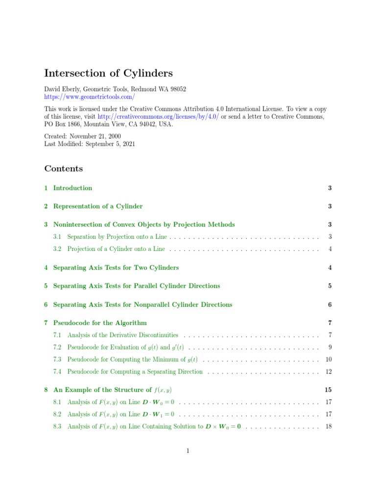 Intersection of Cylinders | Download Free PDF | Maxima And Minima ...