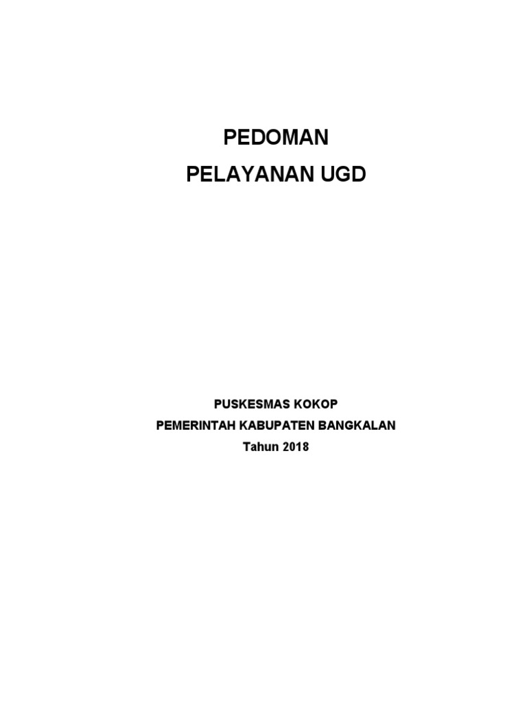 Panduan Ugd | PDF