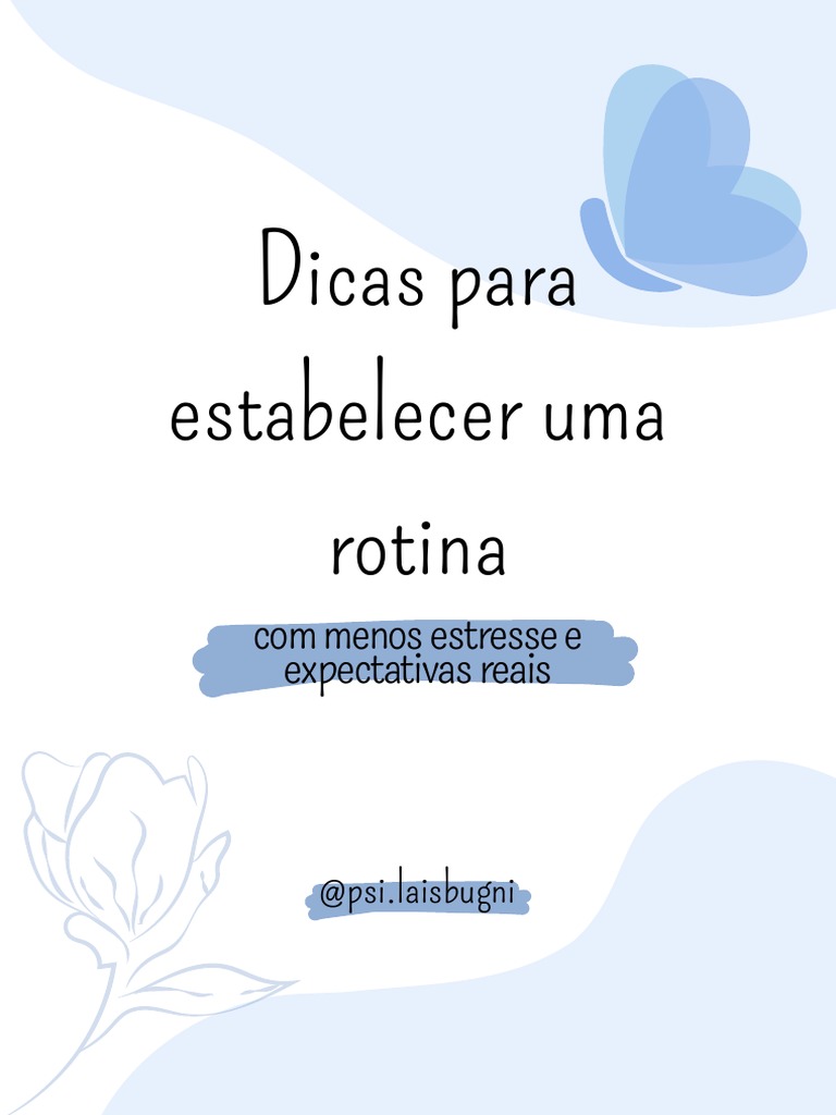 Quadro de Rotina Infantil Grátis | PDF | Tempo