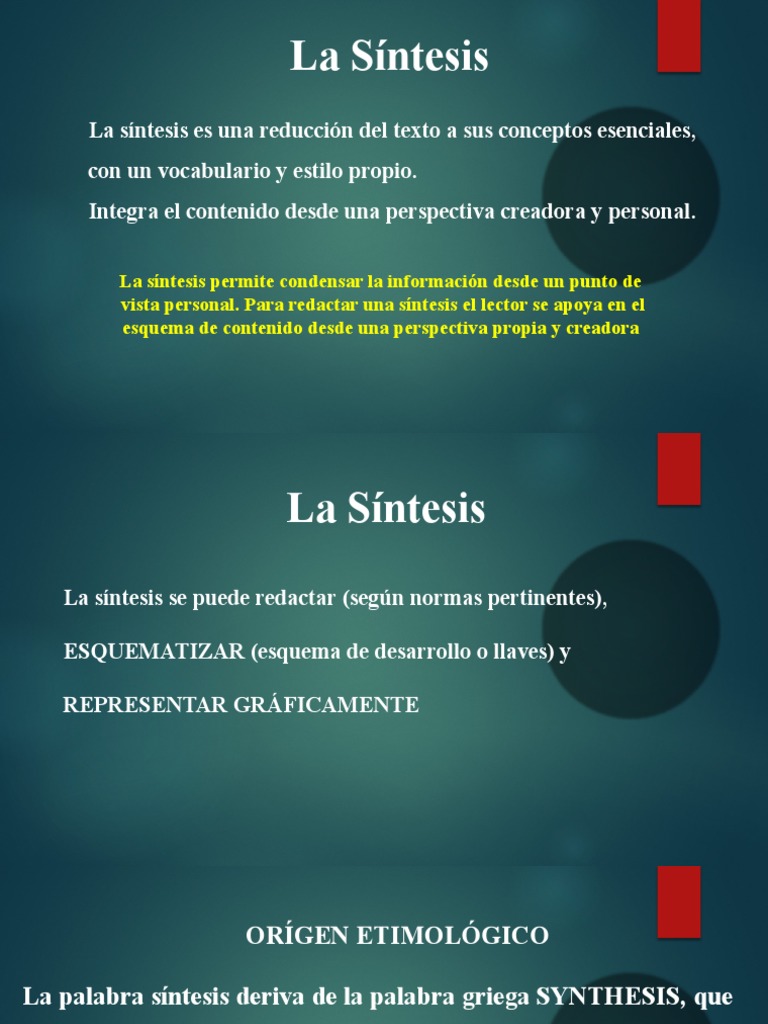 La Sintesis | PDF