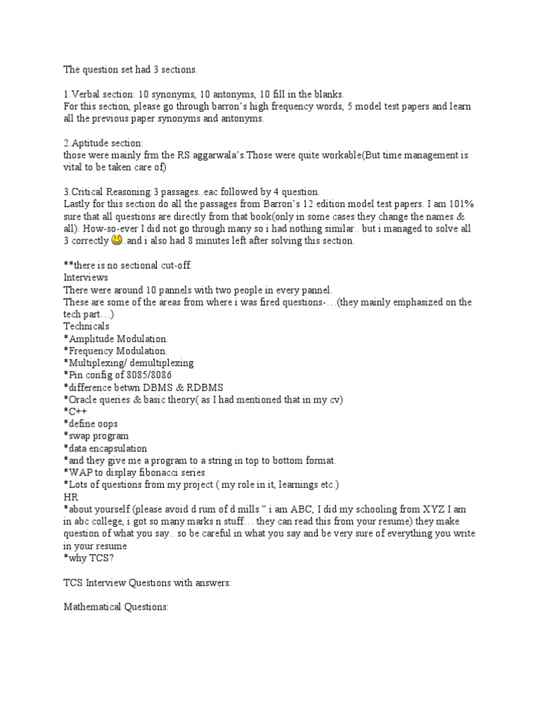 1077d1279567478 Tcs New Pattern Tcs Question Paper Format Changed Tcs ...