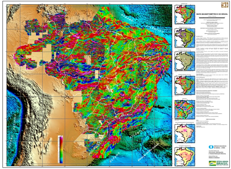 Mapa Magnetometrico Do Brasil | PDF | Mineração | Recurso