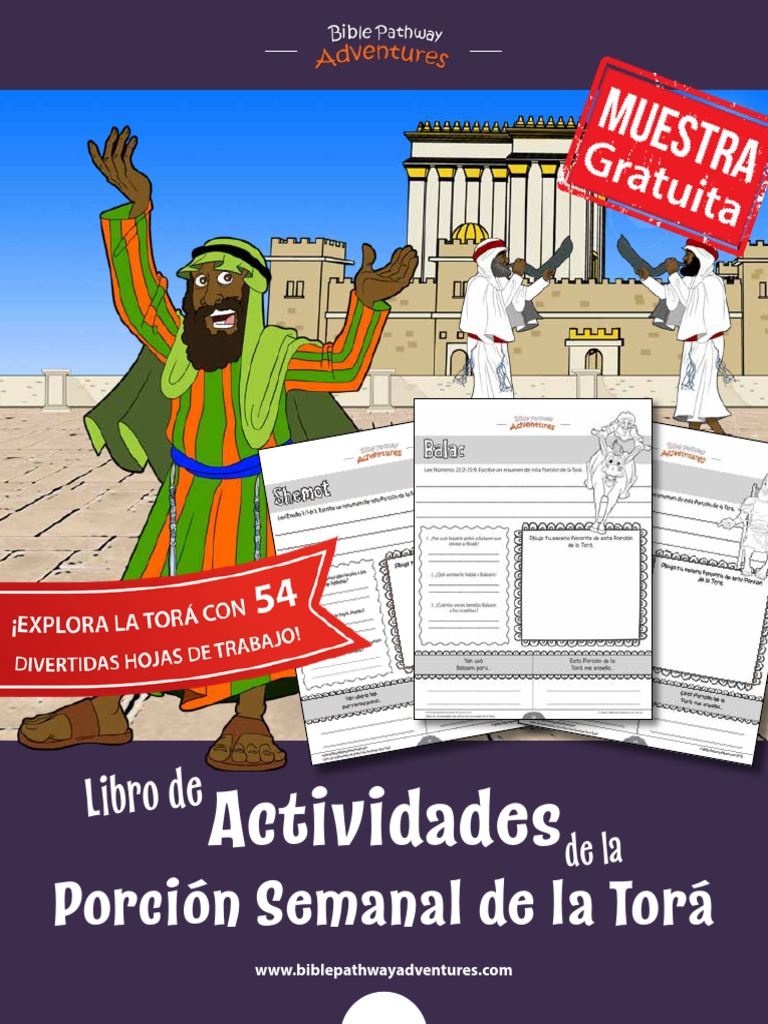 FREEBIE Libro de Actividades de La Porci&243n Semanal de La Tor&225 ...