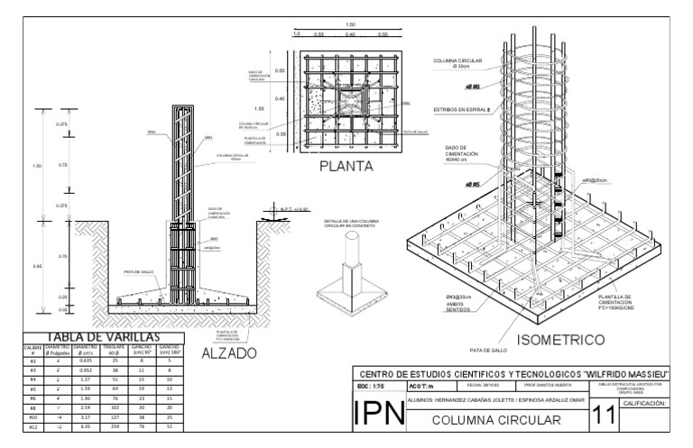 Columna Circular | PDF