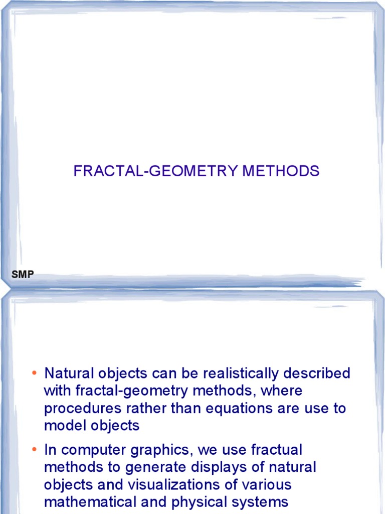 Fractal | PDF | Fractal | Geometric Shapes
