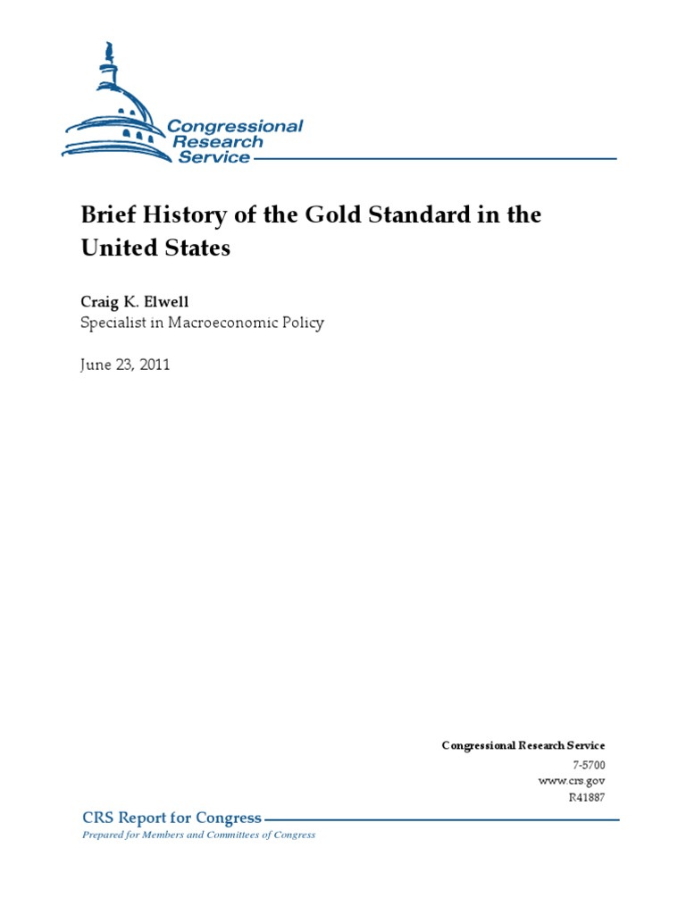 History of US Gold Standard | PDF