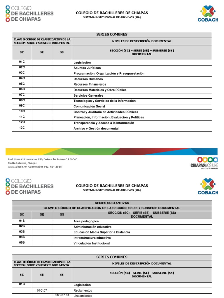 Cuadro General de Clasificación Archivística | PDF | Gestión de registros | Informática