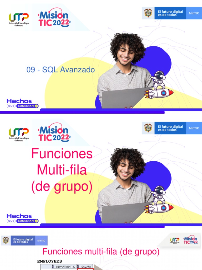 SQL Avanzado: Funciones y Consultas | PDF | Bases de datos | Datos