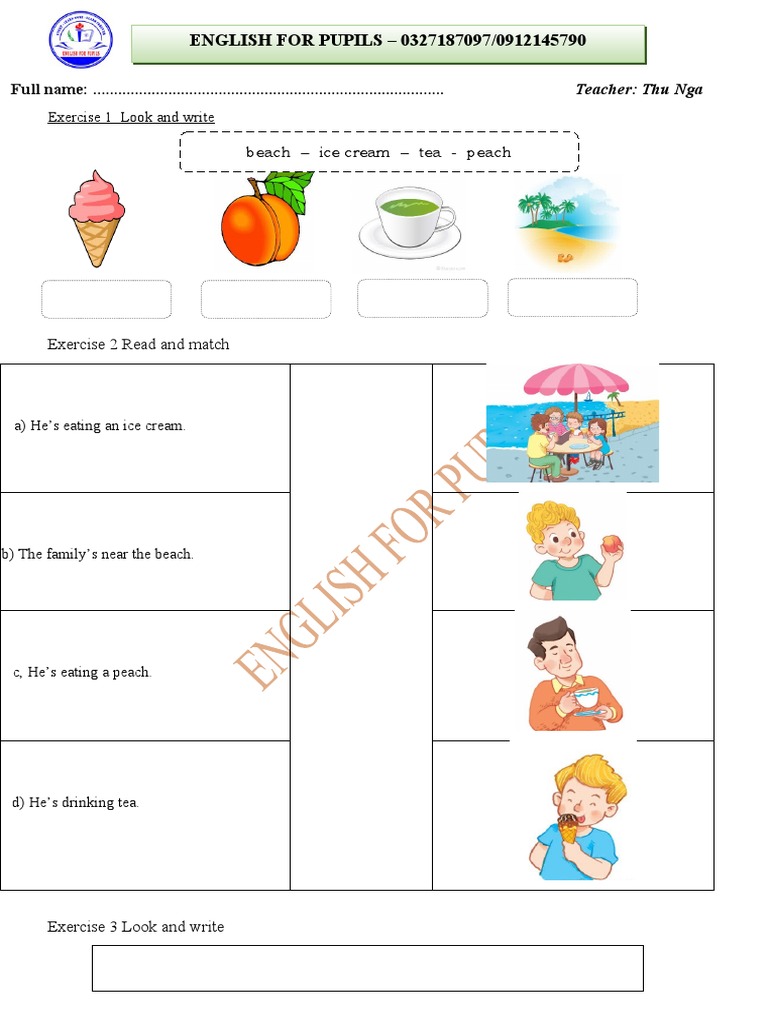 E2 - Unit 4 at The Ice Cream Van | PDF | Food And Drink Preparation ...