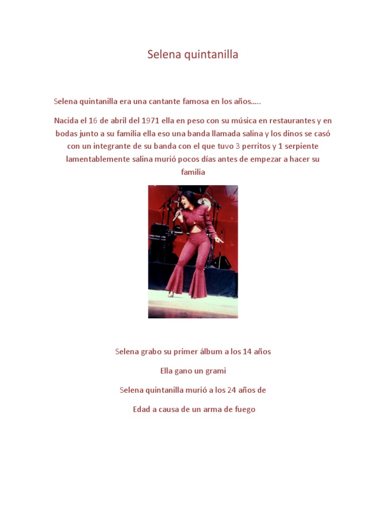Selena Quintanilla | PDF
