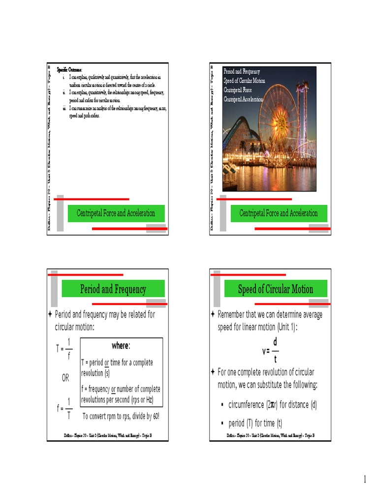 Centripetal Acceleration and Centripetal Force2 | PDF | Acceleration ...
