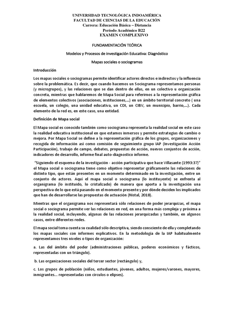 Modelos y Procesos de Investigación Educativa Diagnóstico | PDF | Experiencia | Conocimiento