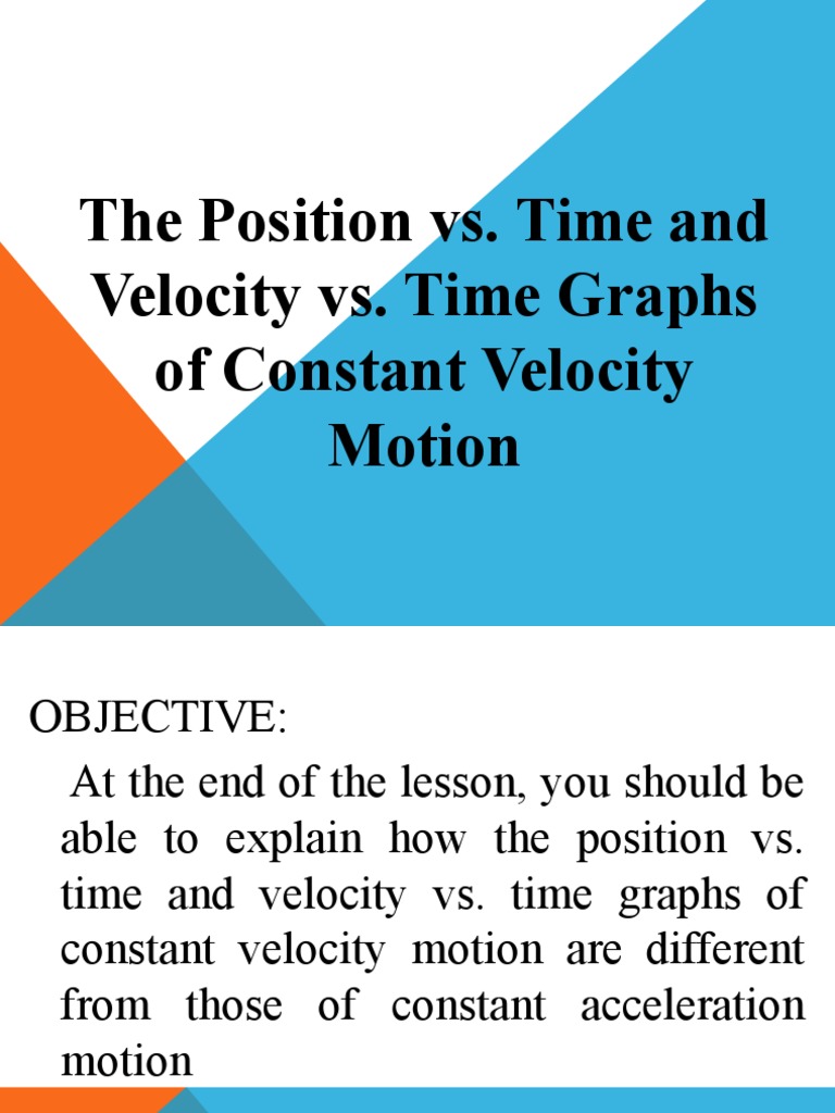 Position Time Graph | PDF